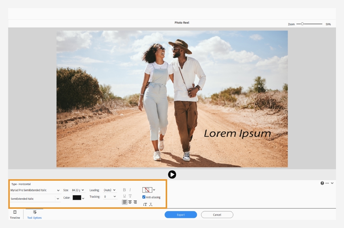 Creating Photo Reels