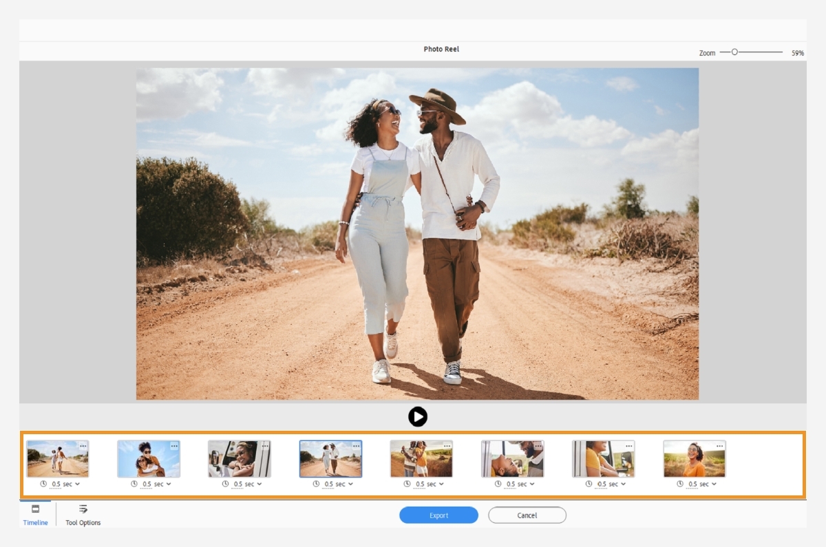Creating Photo Reels
