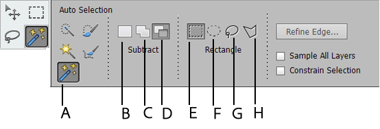 Use tools to make selections
