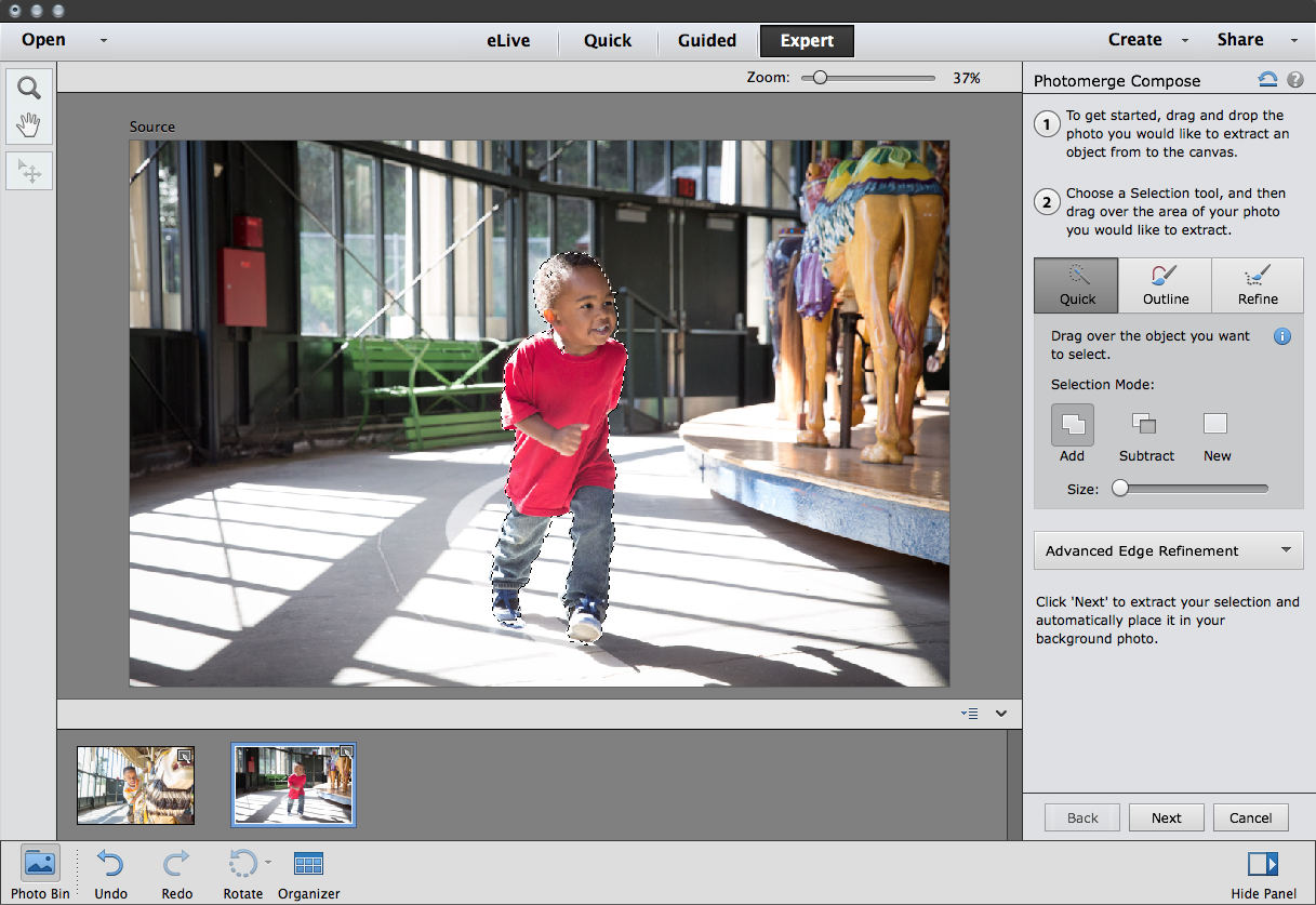 Use Photomerge Compose In Photoshop Elements