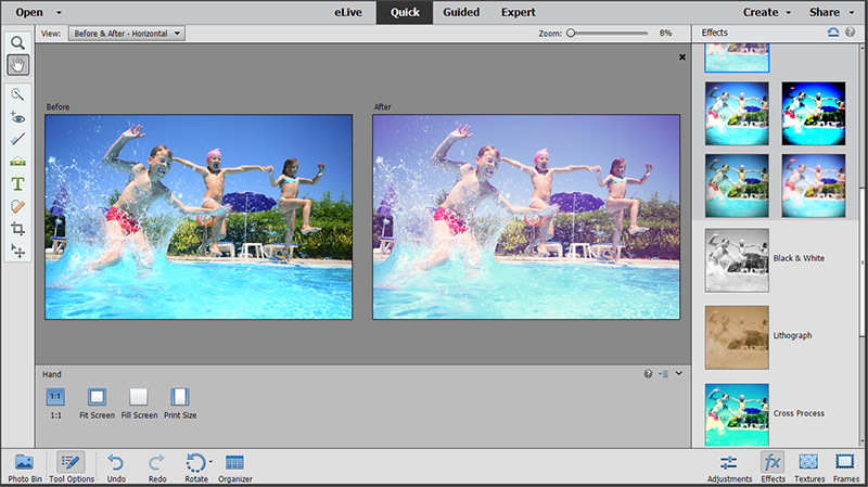 Enhanced Quick mode in Photoshop Elements