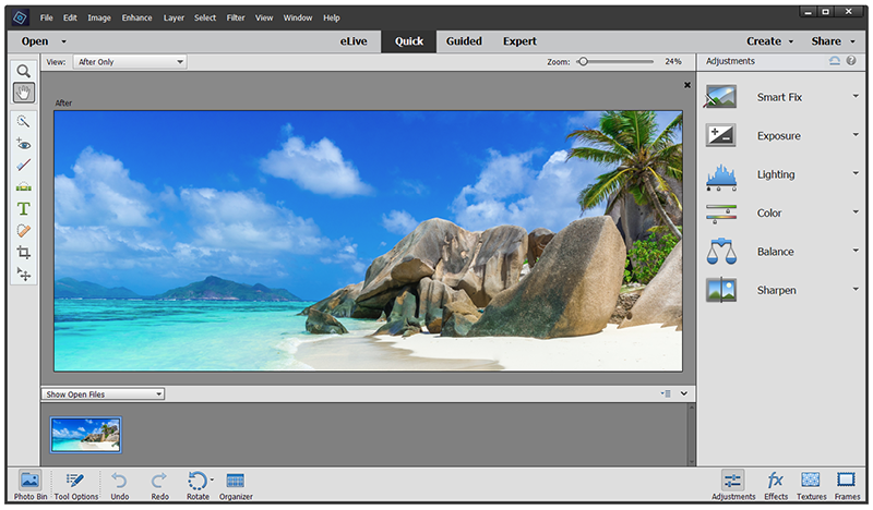 Photoshop Elements workspace basics