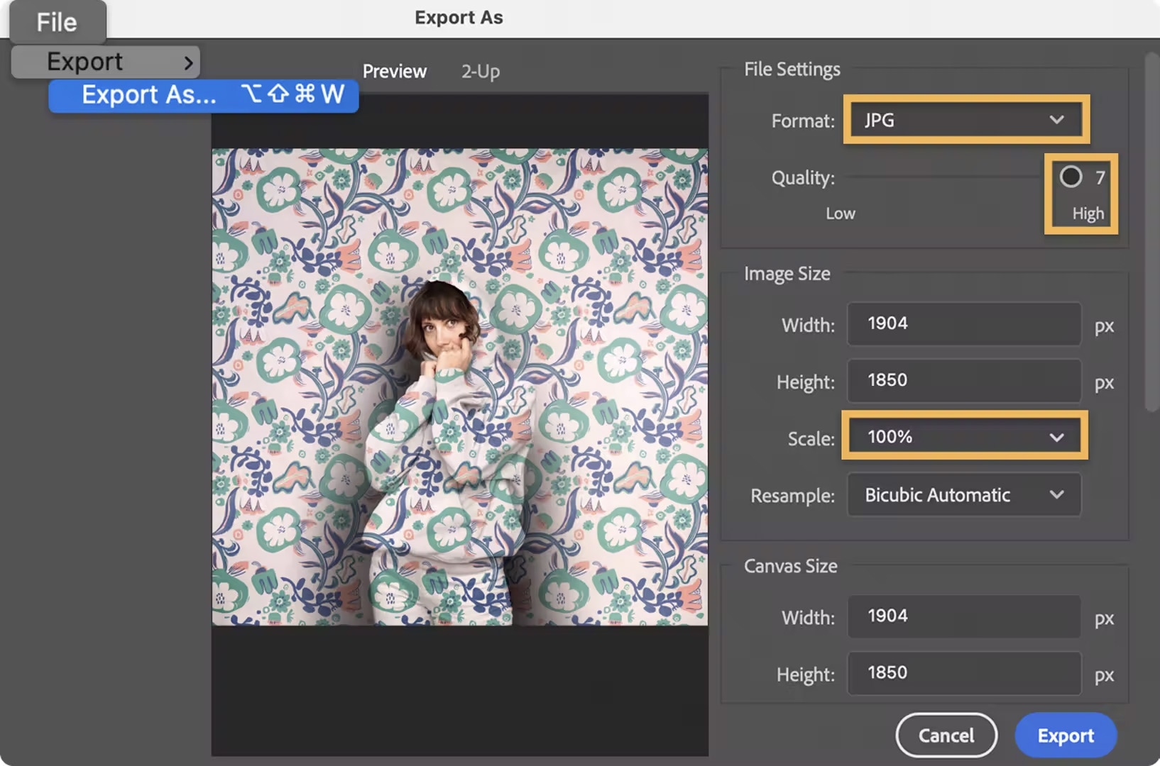 Blend images in Photoshop.