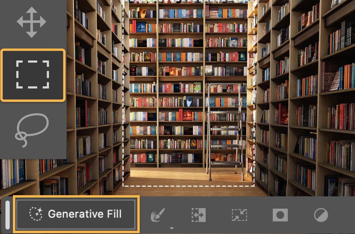 Dream it, type it, see it with Generative Fill.