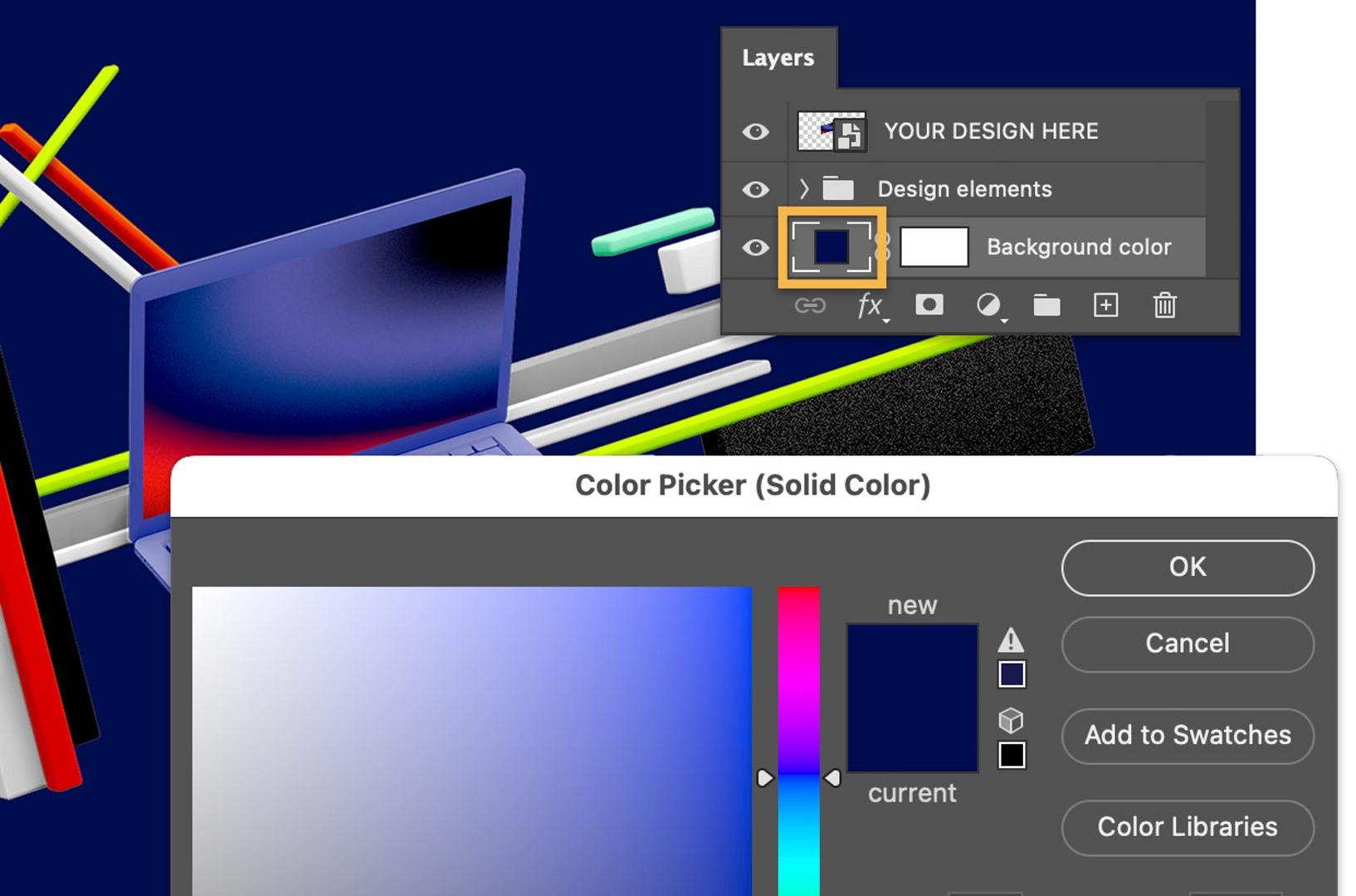 Free geometric web mockups.