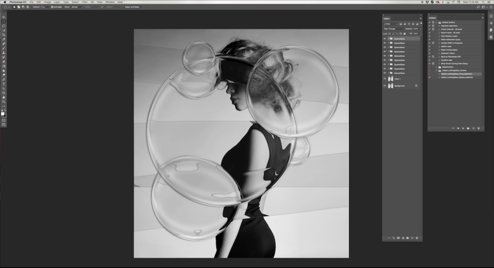 Free Photoshop Action Set: Mike Campau’s Looking Glass Effects