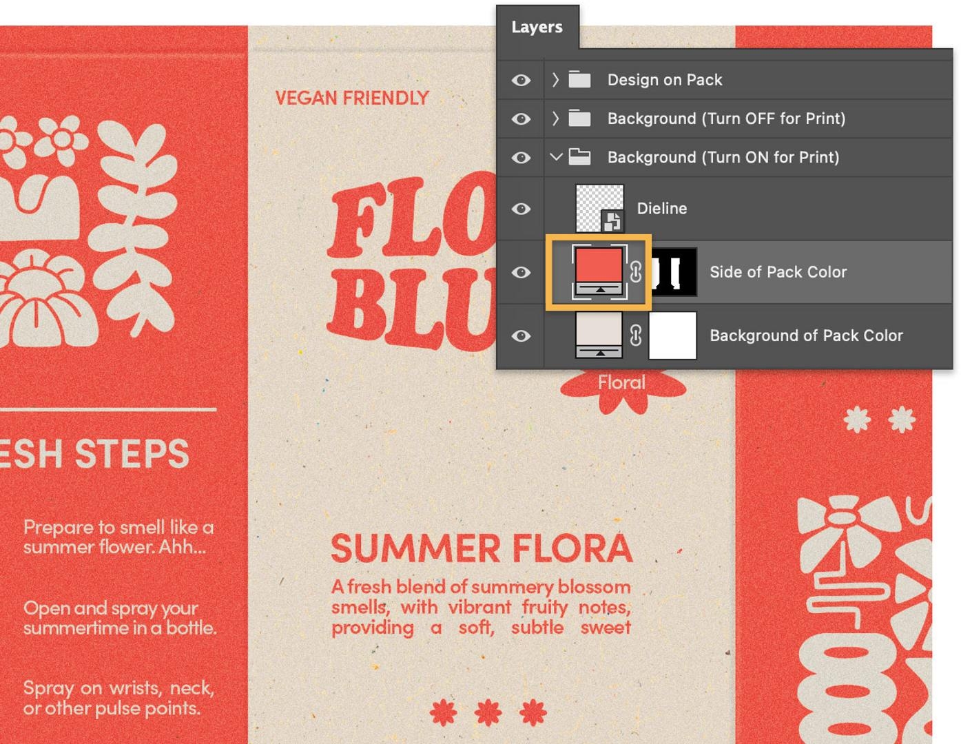 How to create print-at-home packaging in Photoshop.