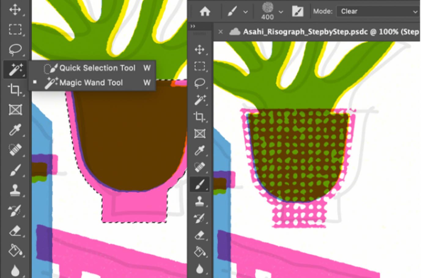 How to make a risograph-style print in Adobe Photoshop.