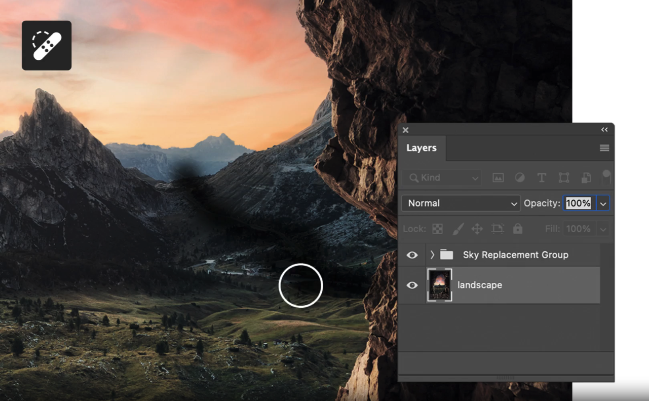 How to transform a landscape in Adobe Photoshop.
