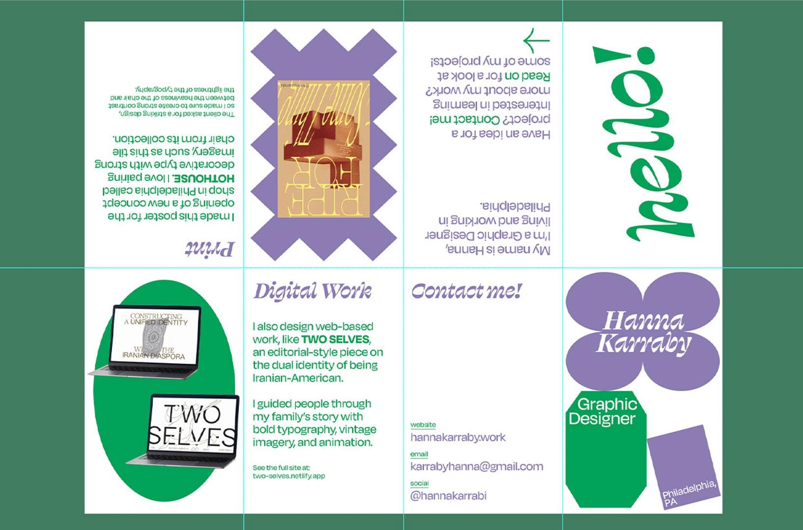 Make a memorable impact with a zine-style business card.