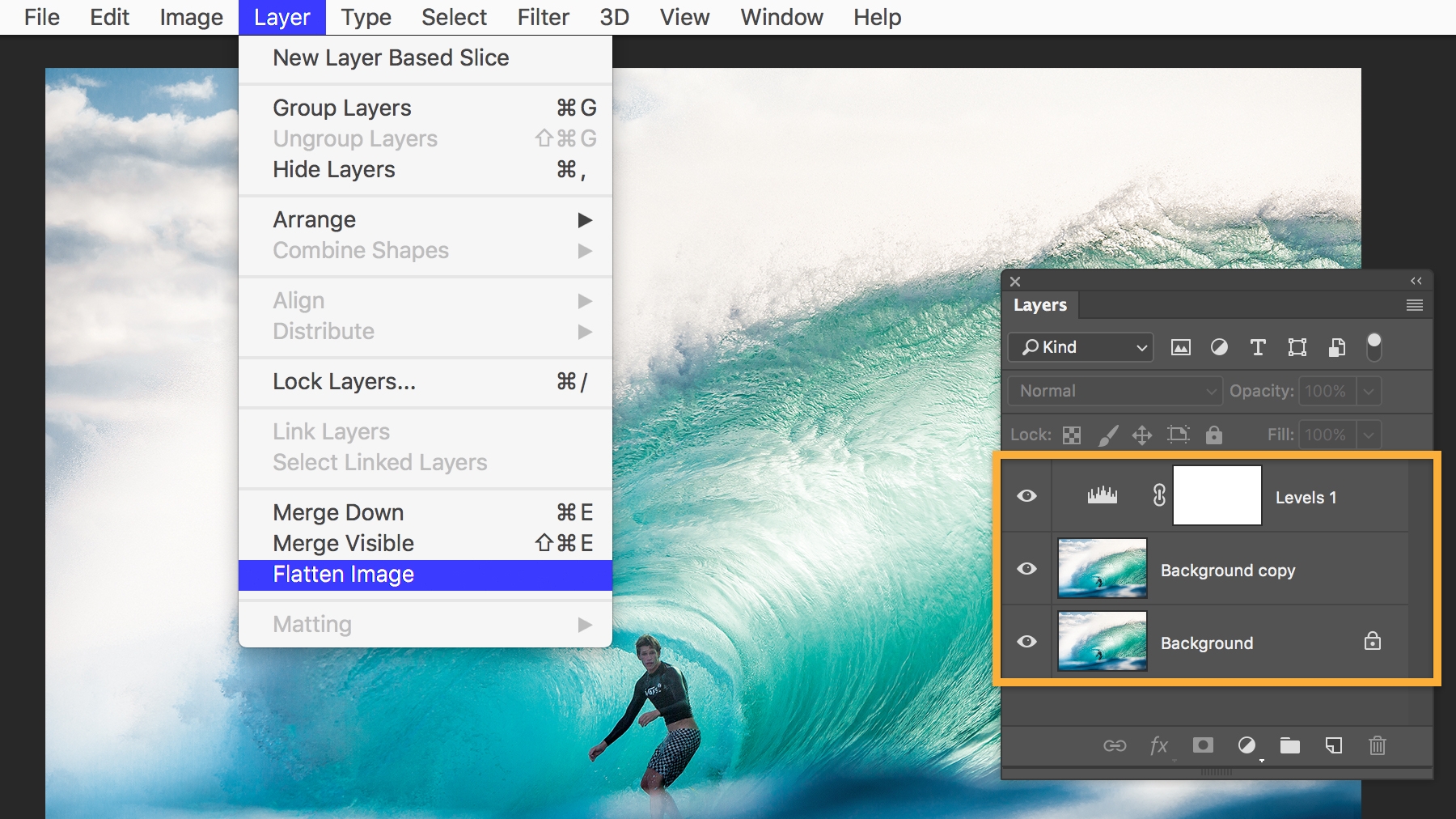 How to add a border or frame around a photo in Photoshop