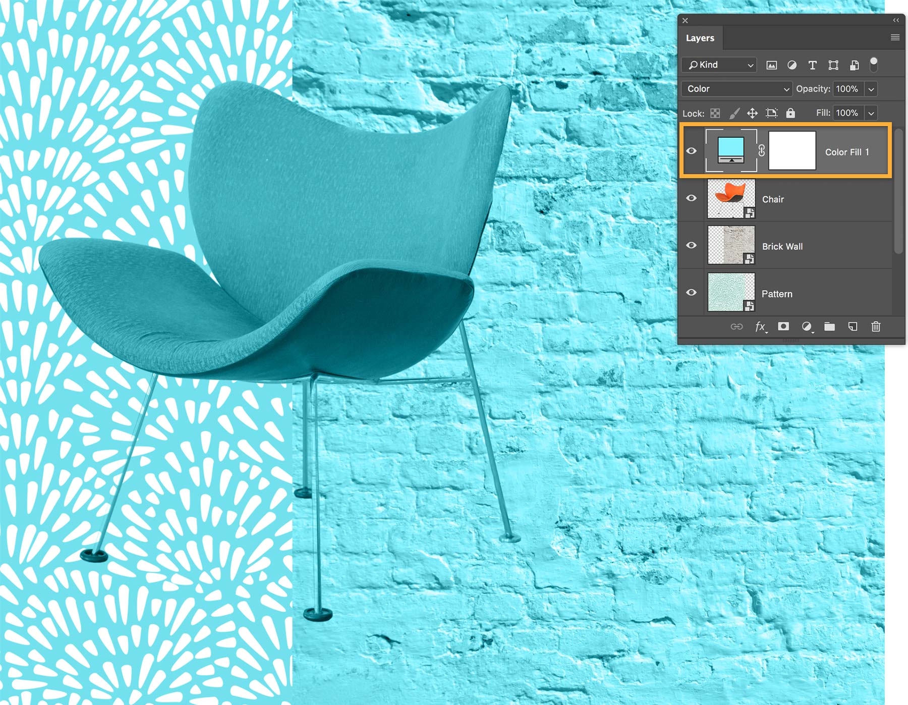How To Add Color With Fill Layers