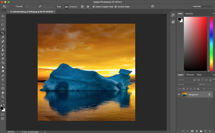 Crop and straighten with content-aware fill | برامج Adobe Photoshop ...