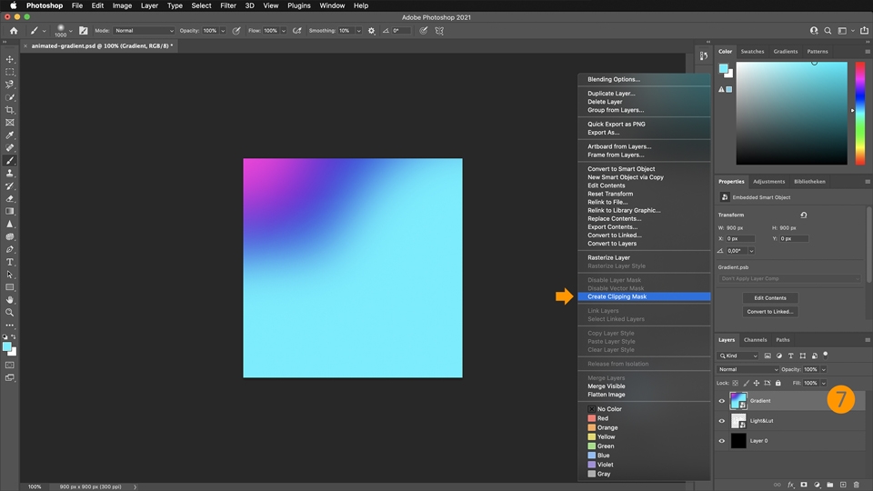 Make An Animated Gradient In Photoshop