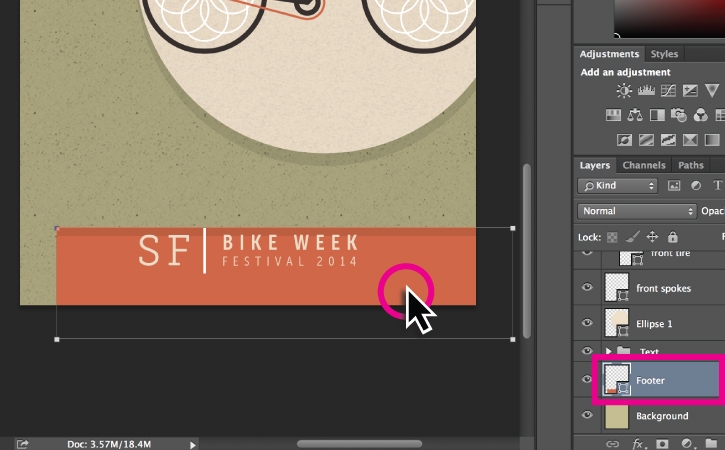 Path selection and editing in Photoshop