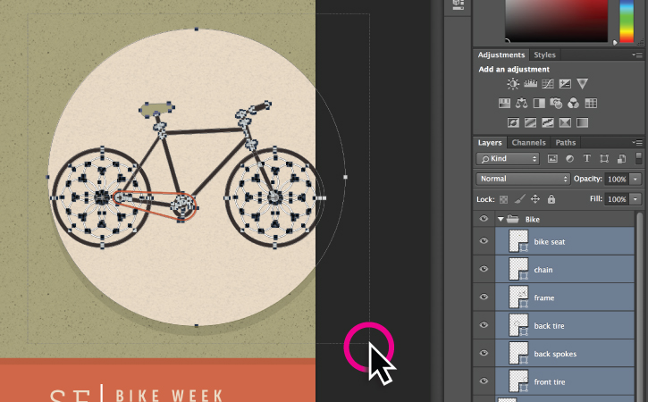 Path selection and editing in Photoshop | บทแนะนำ Adobe Photoshop