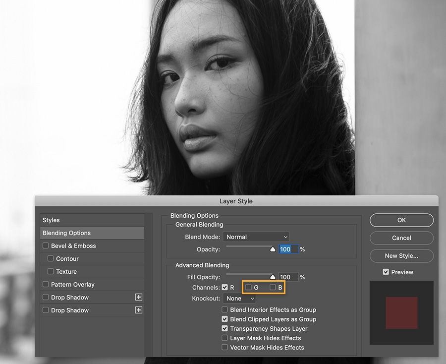 How To Create A Split Color Effect