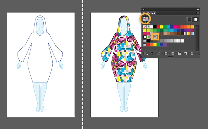 Textile design with Photoshop and Illustrator