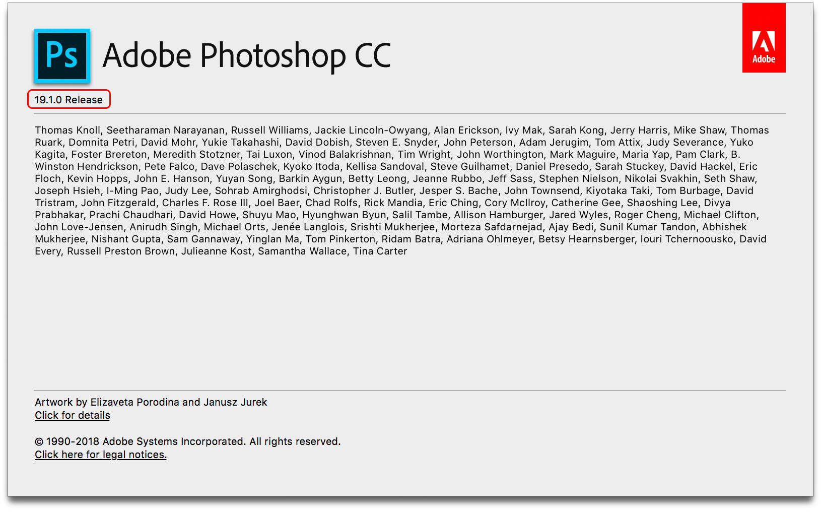 Keep Adobe Photoshop up to date