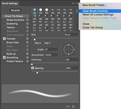 Create and modify brushes in Adobe Photoshop