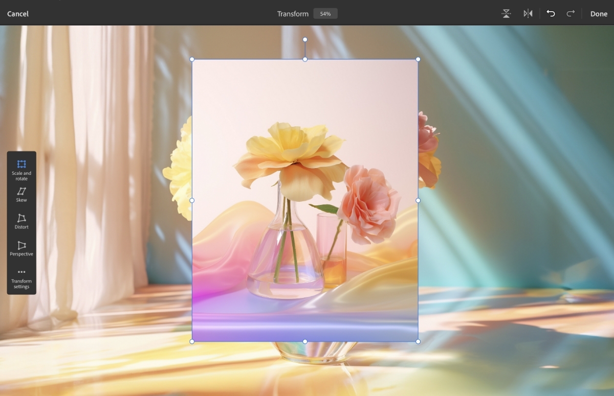 Place photos in Photoshop on your iPad