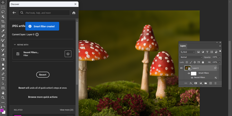 JPEG artifacts removal filter