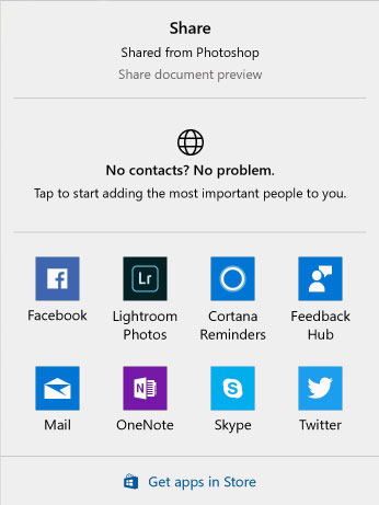 Quickly share your creations