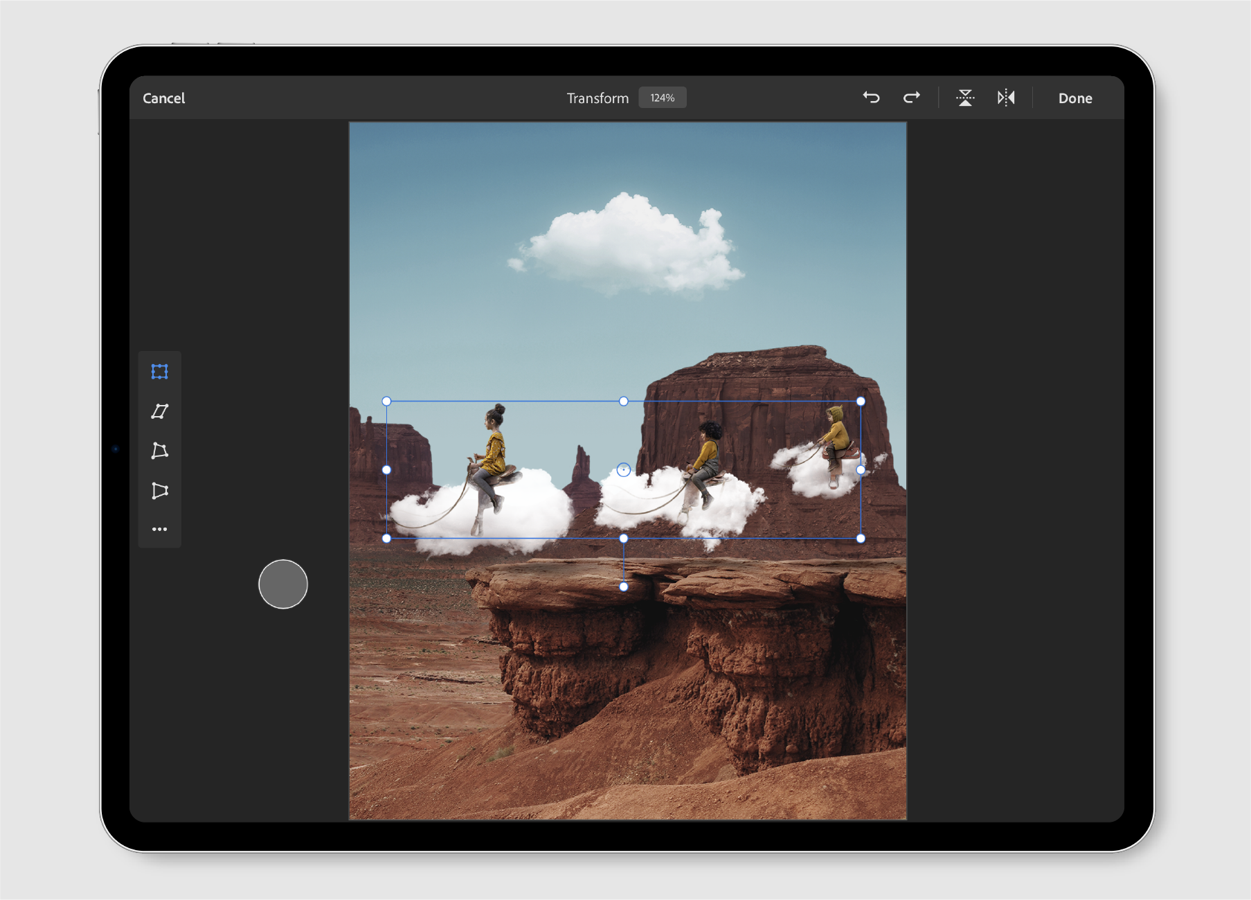 Apply Transformations When Working With Photoshop On The IPad 