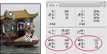 View histograms and pixel values in Photoshop