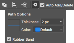 Edit paths in Adobe Photoshop