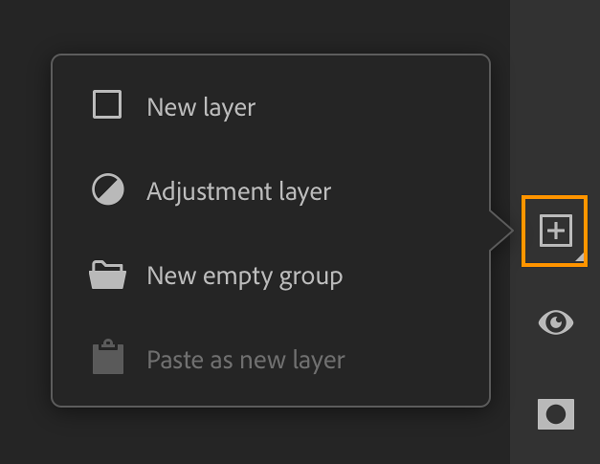 Work with adjustment layers in Photoshop on the iPad