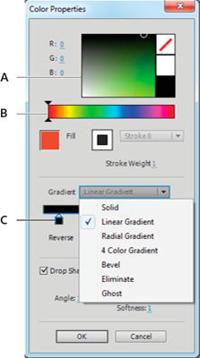 Adding color and shadows to titles