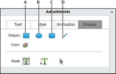 Adding shapes and images to titles