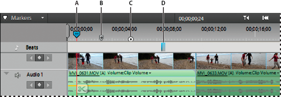 Working with clip and timeline markers