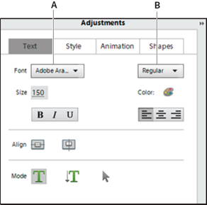 Editing and formatting text