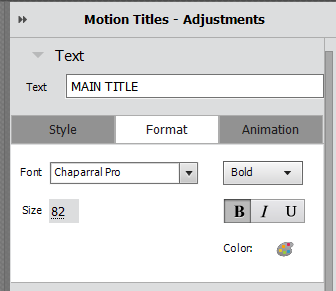 Create a freeze frame with a motion title guided edit