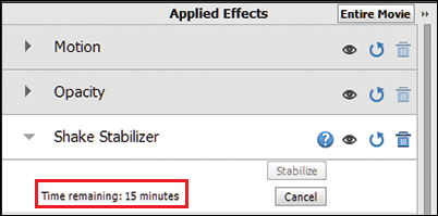 Stabilize video footage with Shake Stabilizer in Adobe Premiere Elements