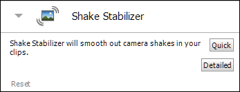 Stabilize video footage with Shake Stabilizer in Adobe Premiere Elements