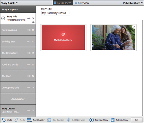 Create a video story