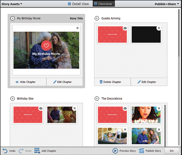 Create a video story
