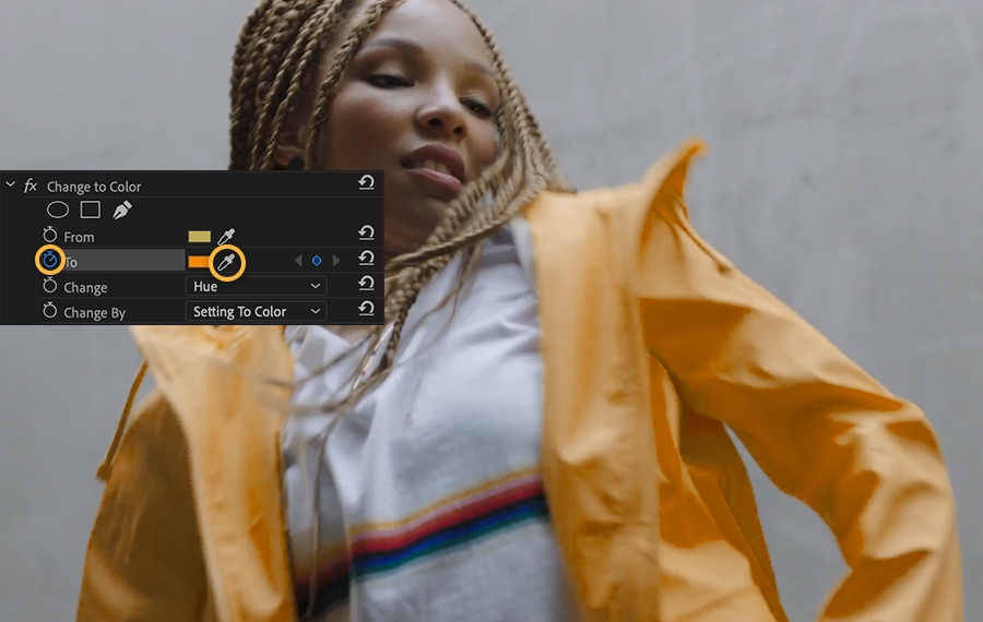 Replace a specific color in video
