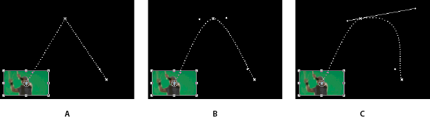 Controlling effect changes using keyframe interpolation.