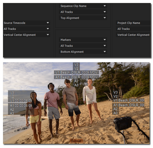 Monitor overlays in Premiere Pro