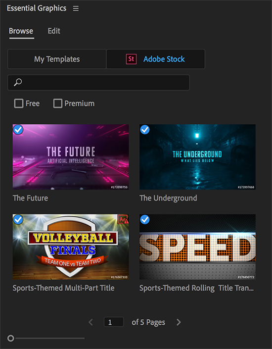 Use And Customize Motion Graphics Templates In Premiere Pro