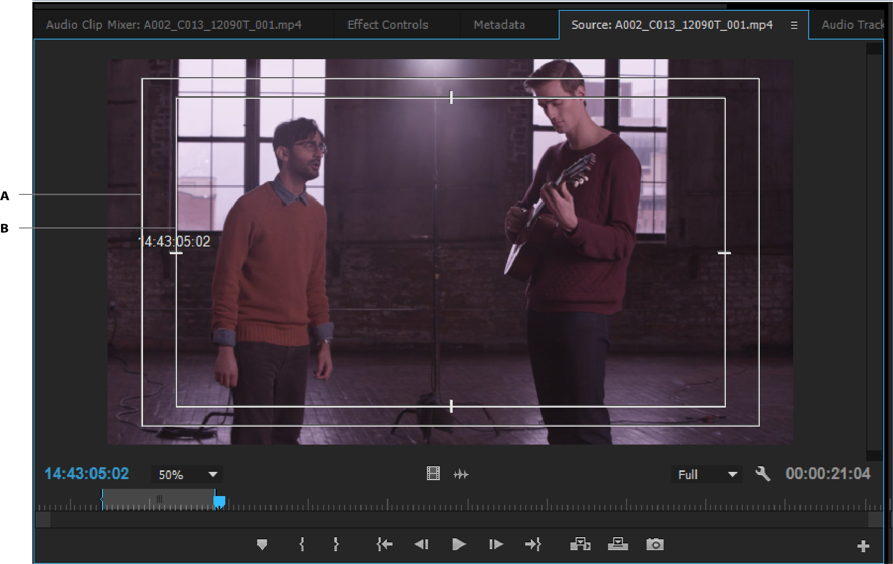 Using Source Program Monitors In Premiere Pro