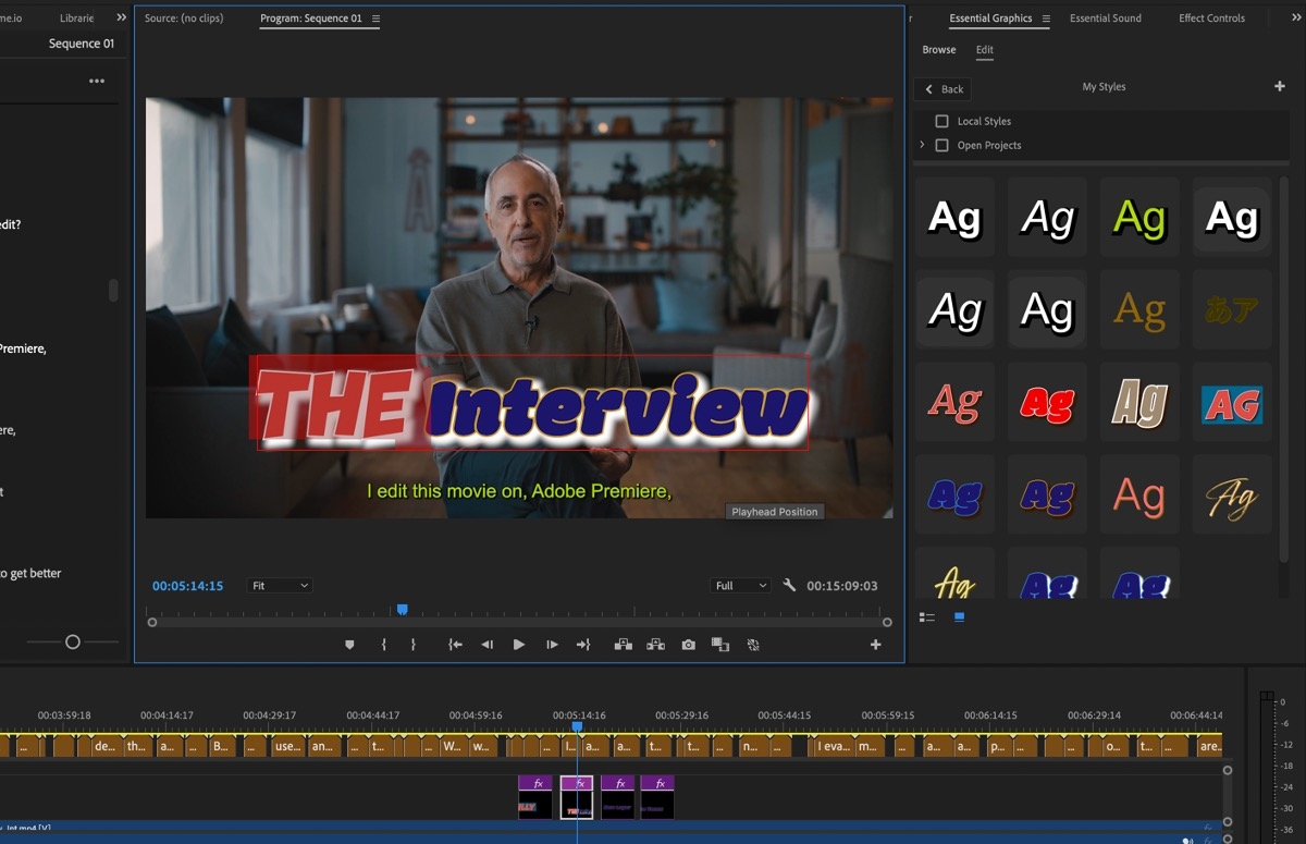 Working with the style browser