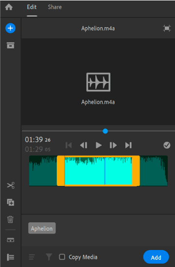 How to record audio or work with pre-recorded audio in Adobe Premiere Rush