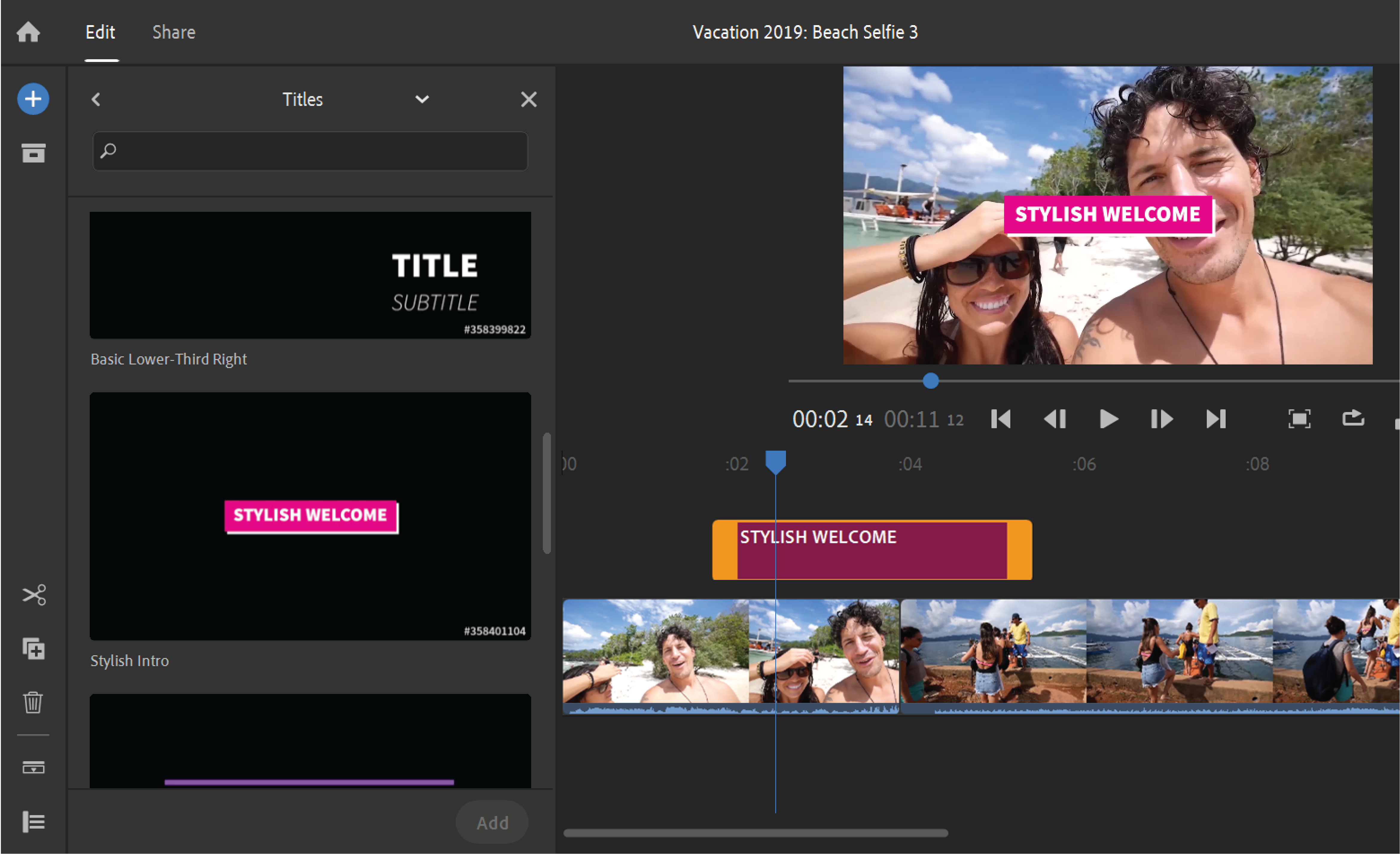 How To Add Titles Transition Graphics And Overlays In Your Adobe
