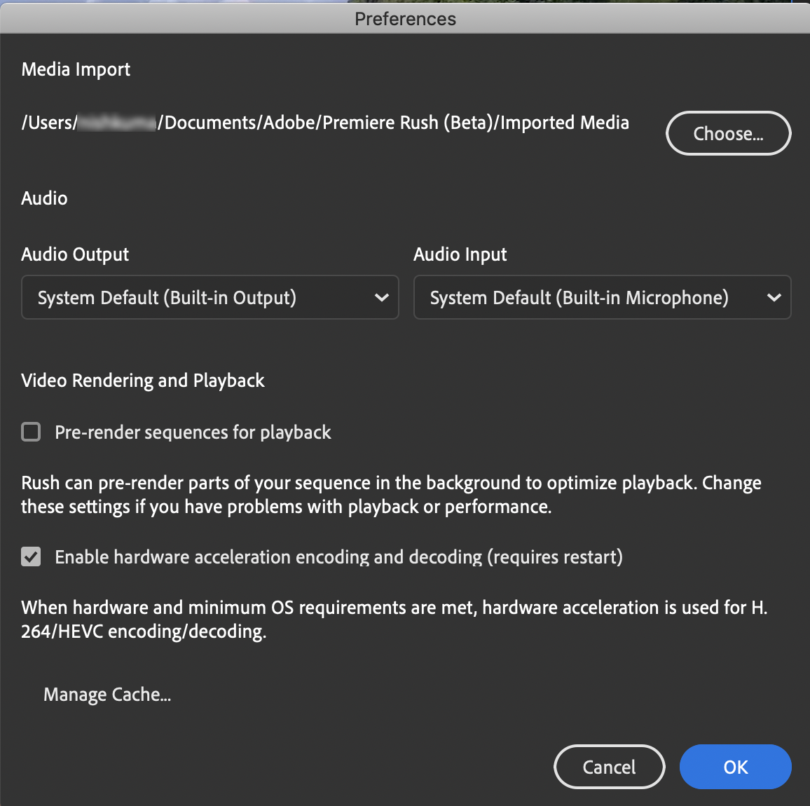 How to import audio and video footage in Premiere Rush from the ...