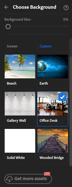 Change background and enhance video